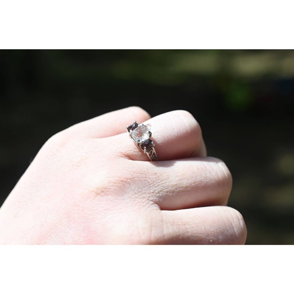 Avello | Jewelry | Alaskan Garnet And Lake County Diamond Engagement ...